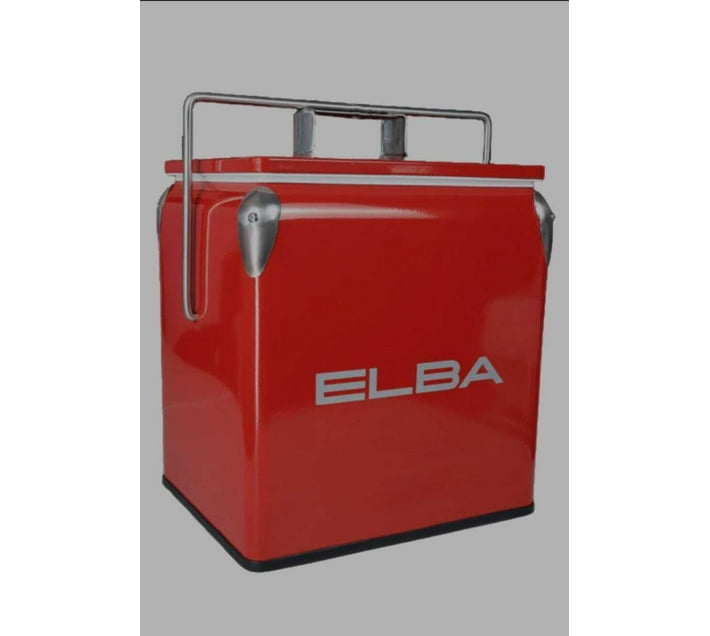 Buy Elba Retro Cooler Box Metal Cooler Box (Red, 13 l) in Bulk | Makro ...