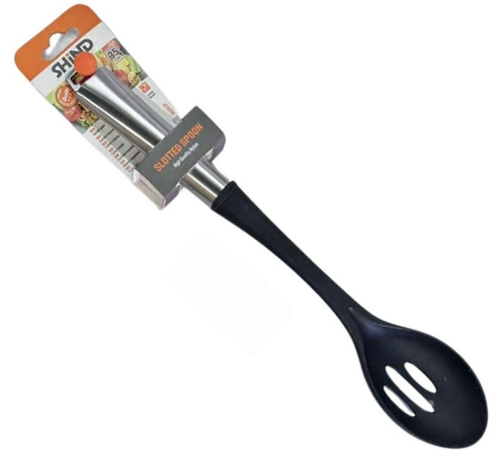 Shind SHIND KT-31799 Slotted Spoon 35cm Disposable Silicone, Stainless ...