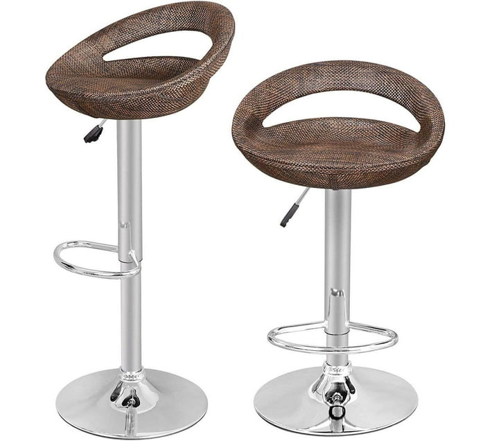 Rex M Bamboo Bar Stool (Finish Colour - Brown, DIY(Do-It-Yourself)) | Makro