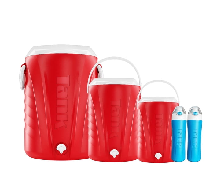 Someone’s in a Makro TANK - 5pc Water Storage Set Red Mood