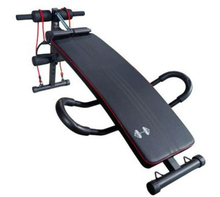 IRON FITNESS Adjustable Rope Pulling Motion Leg training Bench Press ...