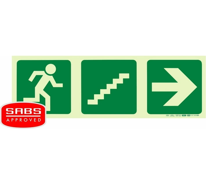 Buy Parrot Products PHOTOLUMINESCENT 190MM SAFETY SIGN -E18-RUNNING MAN ...