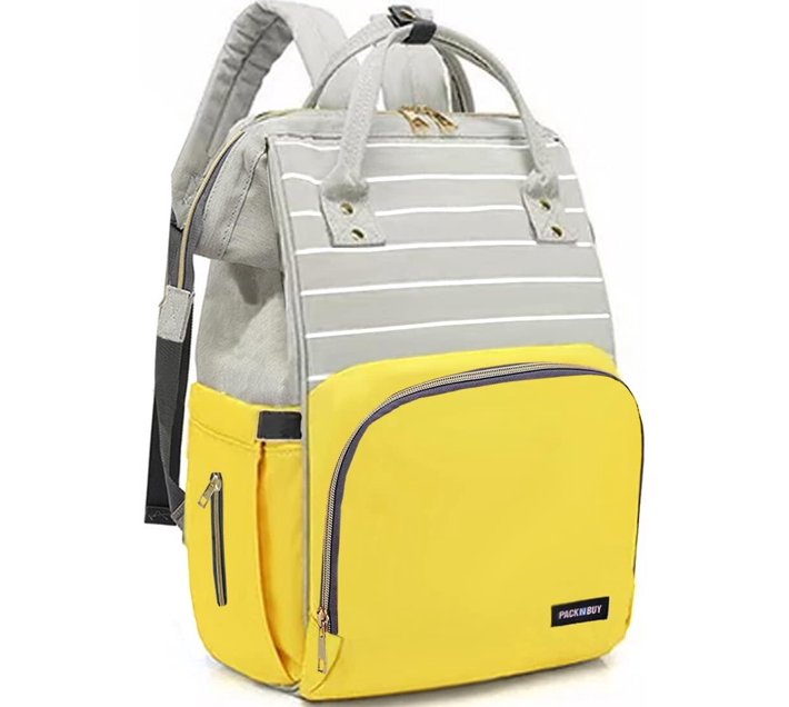 Pack n Buy 2024 250 ml Backpack (Yellow, Grey) | Makro