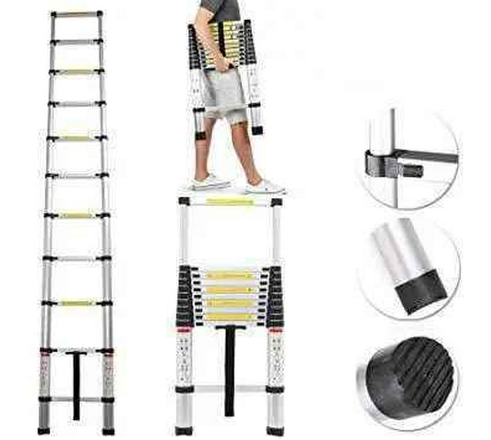 Perfect Dealz WEDCV563 Aluminium, FRP Ladder (With Platform, Hand Rail ...